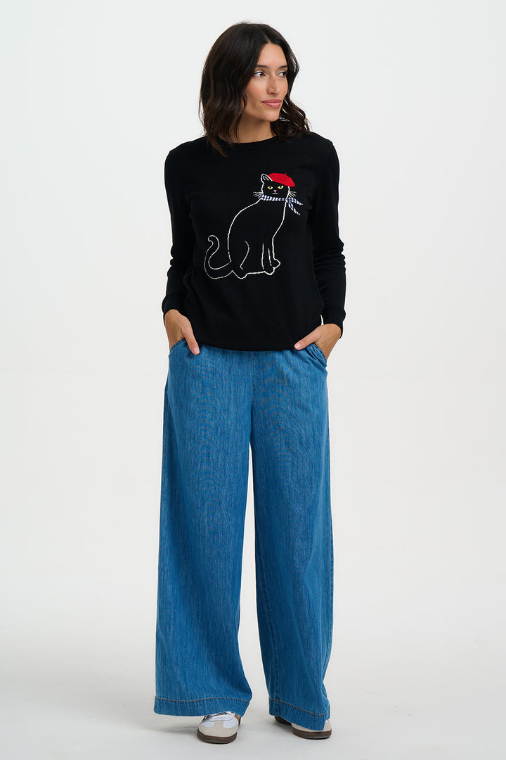 Rita Jumper - Black, French Kitty – Sugarhill Brighton