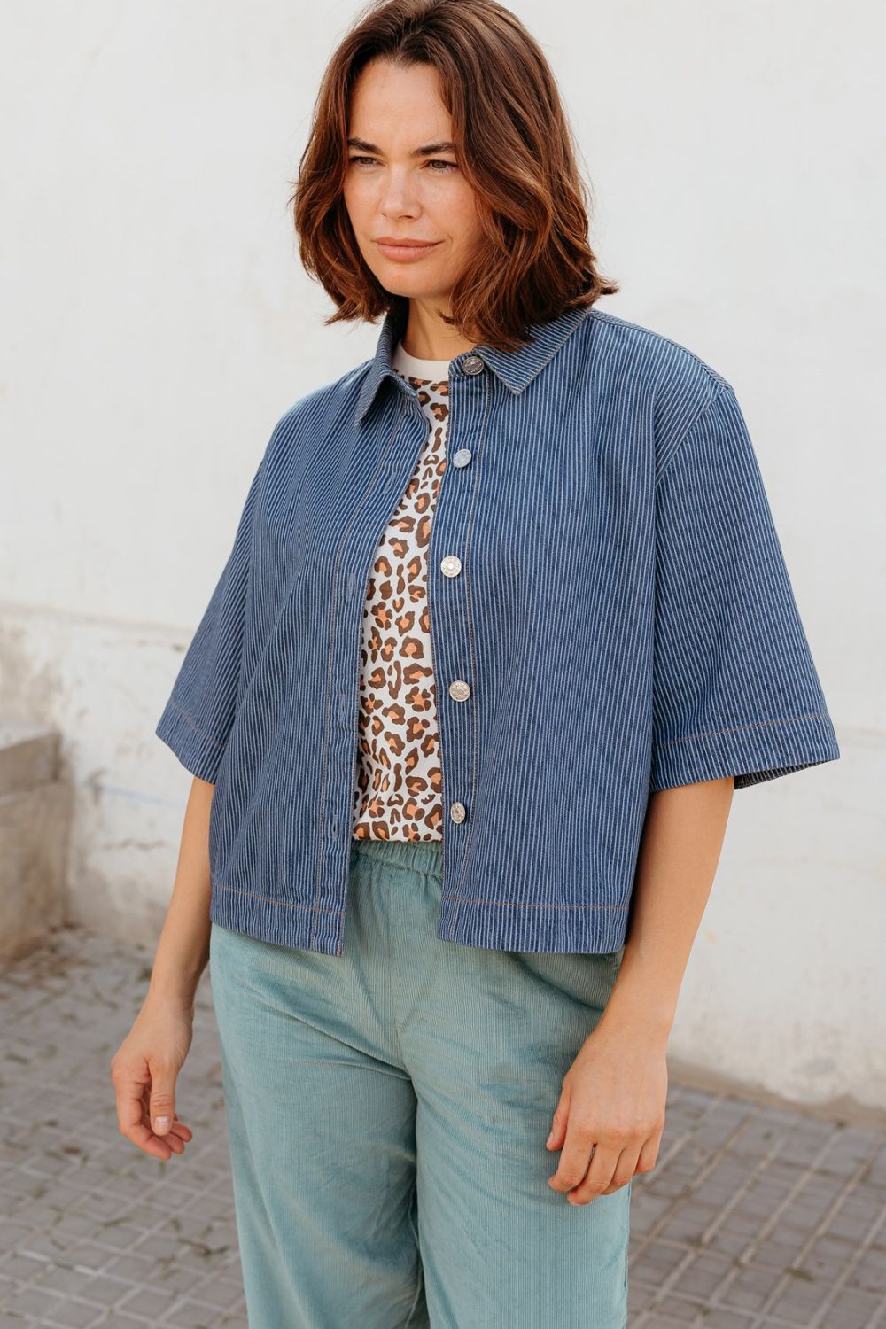 Amity Jacket - Blue Stripe Denim – Sugarhill Brighton