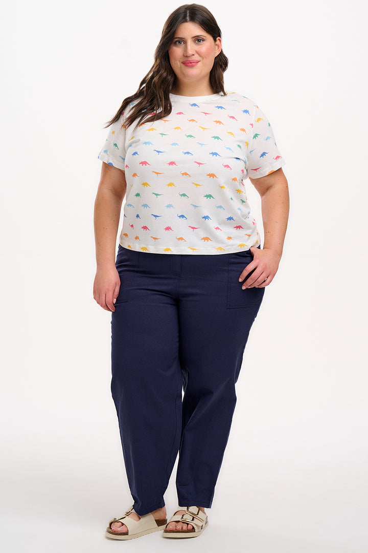Maggie T-Shirt - Off-White, Rainbow Jurassic Jive – Sugarhill Brighton